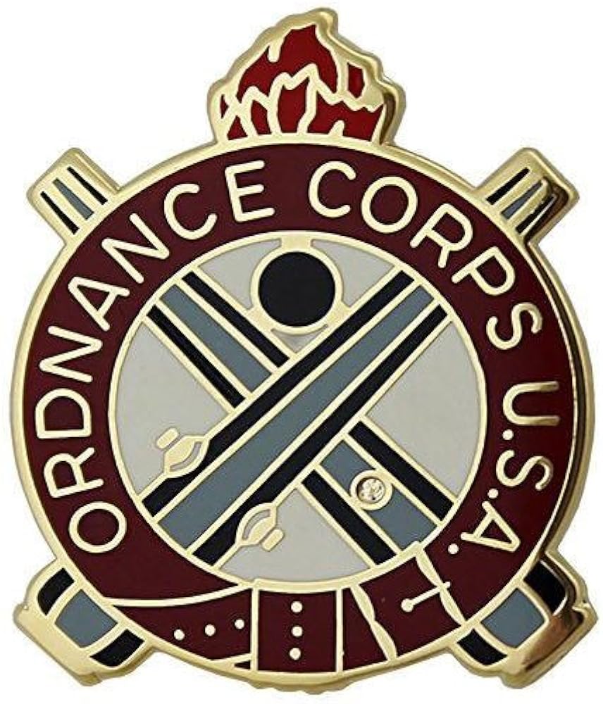 Amazon.com: US Army Ordnance Regimental Crest: Clothing