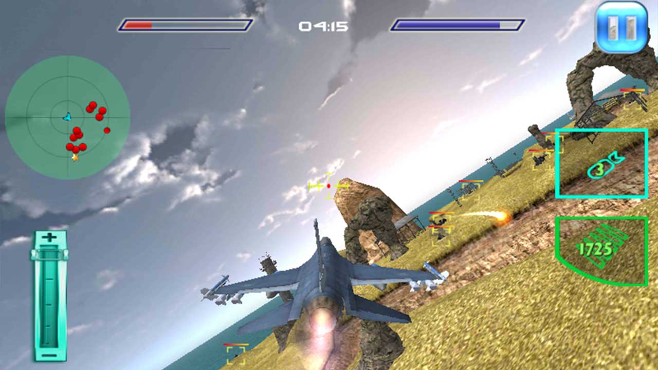 Dogfight Air Attack Combat Flight Survival Hero Avion Force: F16 Flight ...