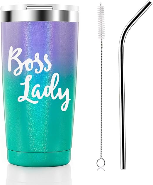 Amazon.com: Boss Lady Gifts, Boss Day Gifts for Women -20oz Travel ...