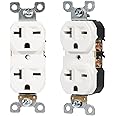 EDYCARX Nema 6-20 Duplex Receptacle, 20 Amp 240 Volt Outlet, Industrial ...