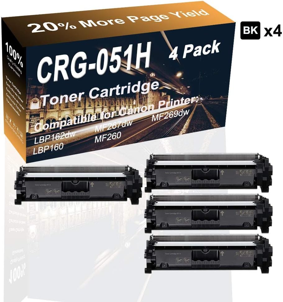 Amazon.com: 4-Pack (Black) Compatible Color Toner Cartridge (High Yield ...