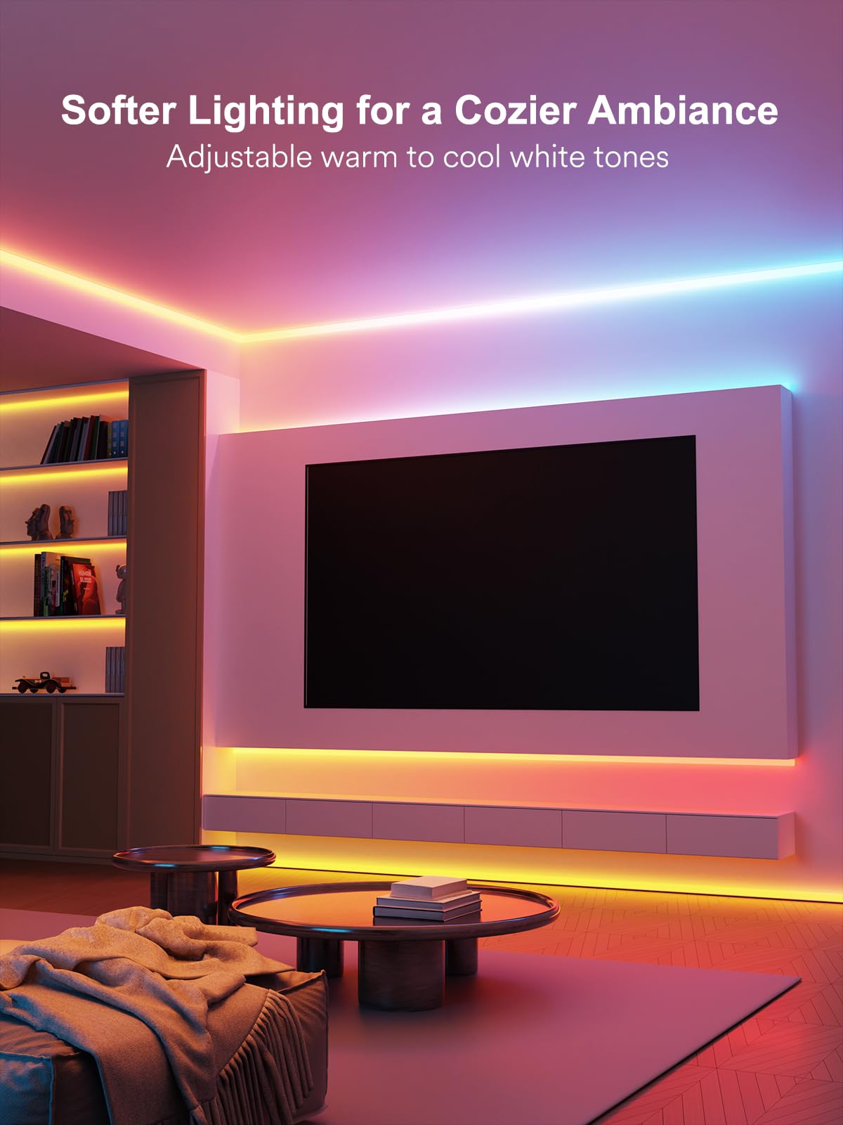 Mua Smart LED Strip Lights, RGBCW LED Strip Lights Work with Alexa ...
