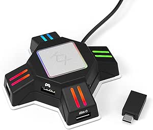 Mouse Keyboard Converter, Game Controller Adapter for USB 2.0 Mouse Portable Keyboard Adapter ...