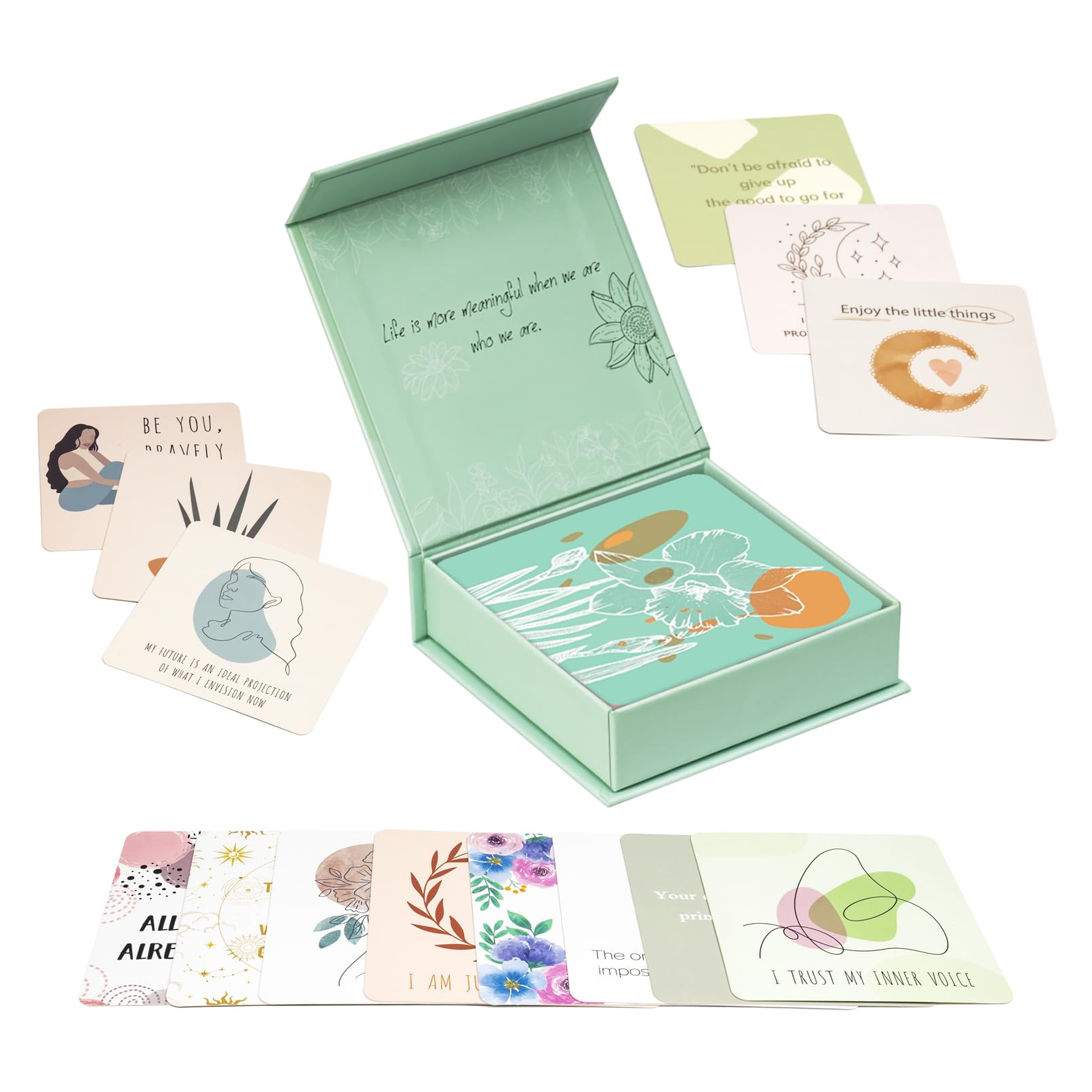 MOSA BEAR Affirmation Cards, Positive Affirmations Cards for Women, 50 ...