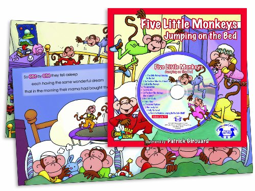 Amazon.com: Five Little Monkeys Jumping on the Bed (Book & CD) (Read ...