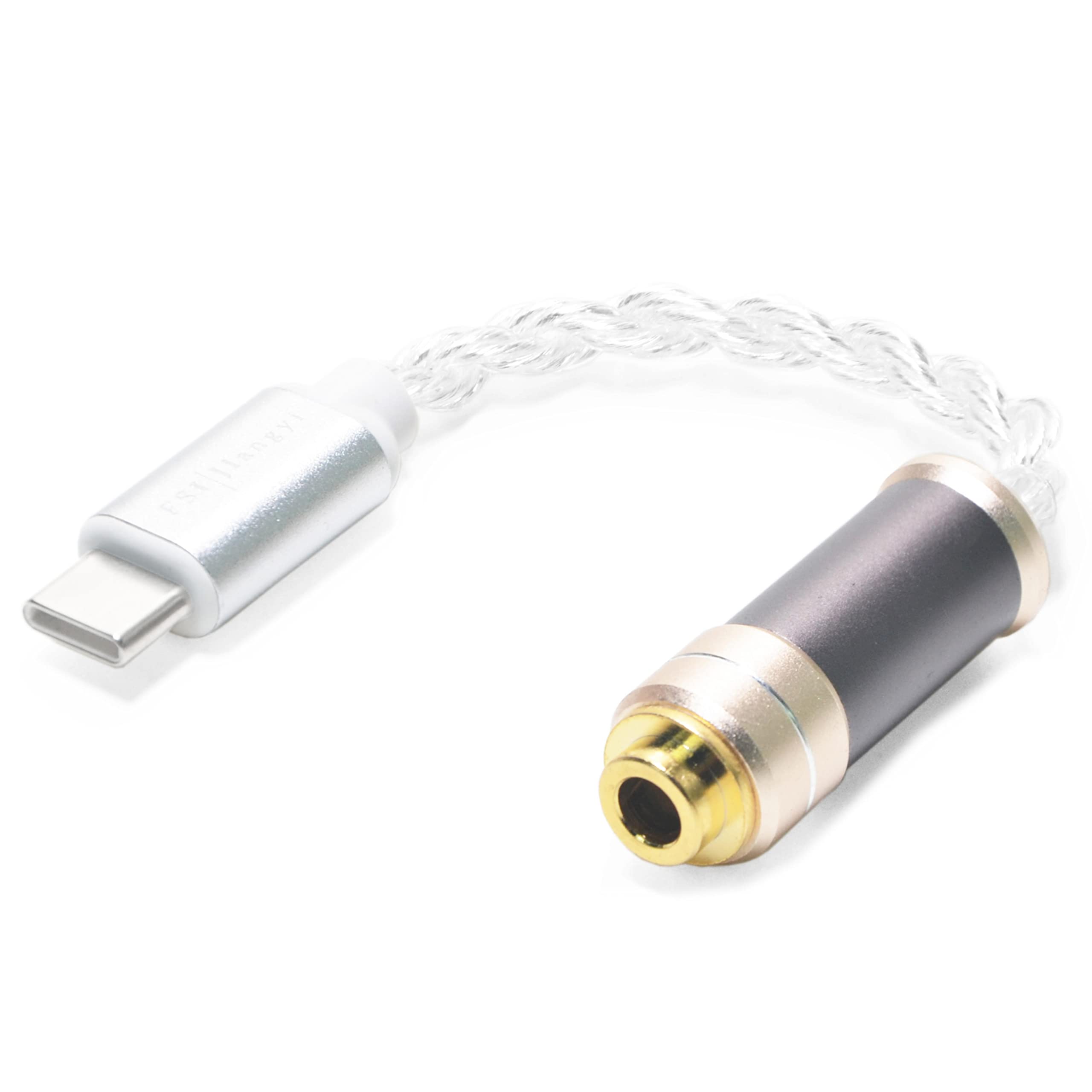 Mua USB Type C to 4.4mm Balanced Adapter OFC Silver 8-Strand 19-Core ...