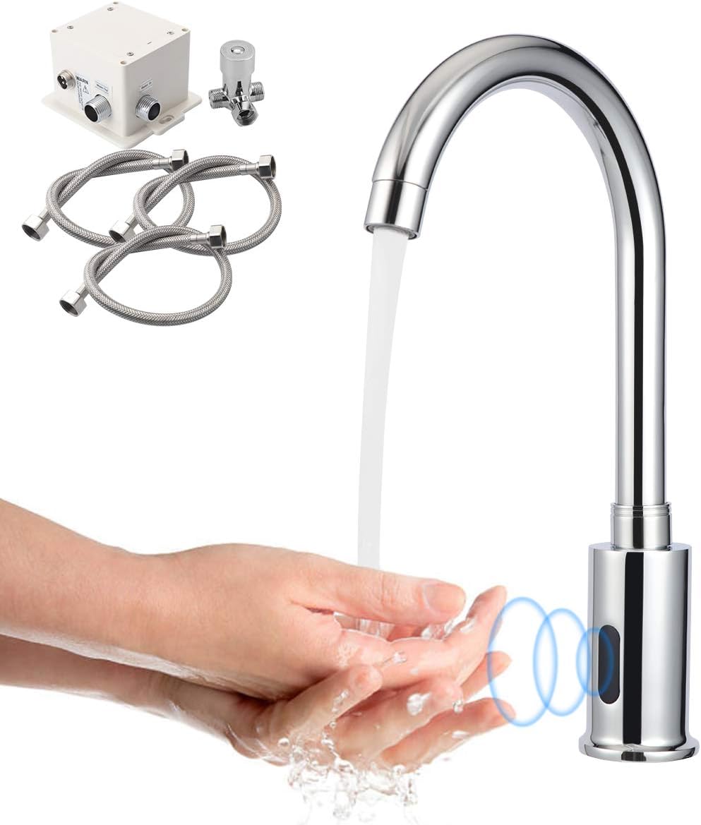 Gimify Infrared Sensor Mixer Tap Touchless Kitchen Faucet Brass Body ...