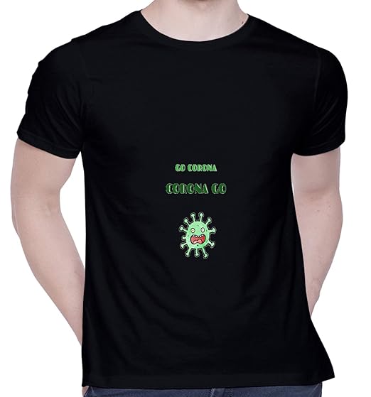 CreativiT Graphic Printed T-Shirt for Unisex Go Corona Corona Go Tshirt ...