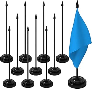 Amazon.com: wexpw 12 Pack Mini Flag Stands Table Flag Holders 63x22mm ...