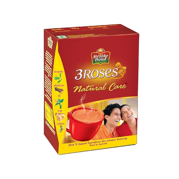Brooke Bond 3 Roses Natural Care Dust Tea, 250g: Amazon.in: Grocery ...