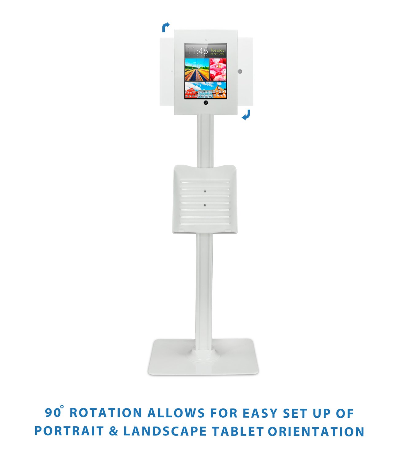 Mount-It! Anti-Theft iPad Floor Stand | Contact-Less iPad Floor Kiosk ...