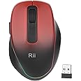 Amazon.com: Rii Wireless Mouse Rechargeable, 2.4 GHz with USB Receiver ...