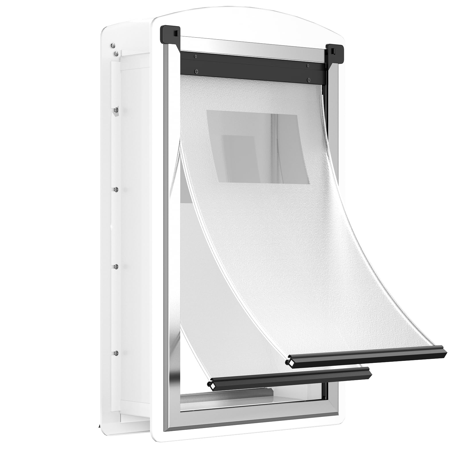 DECORMAX Steel Dog Door for Wall, Telescoping Tunnel and Steel Frame ...