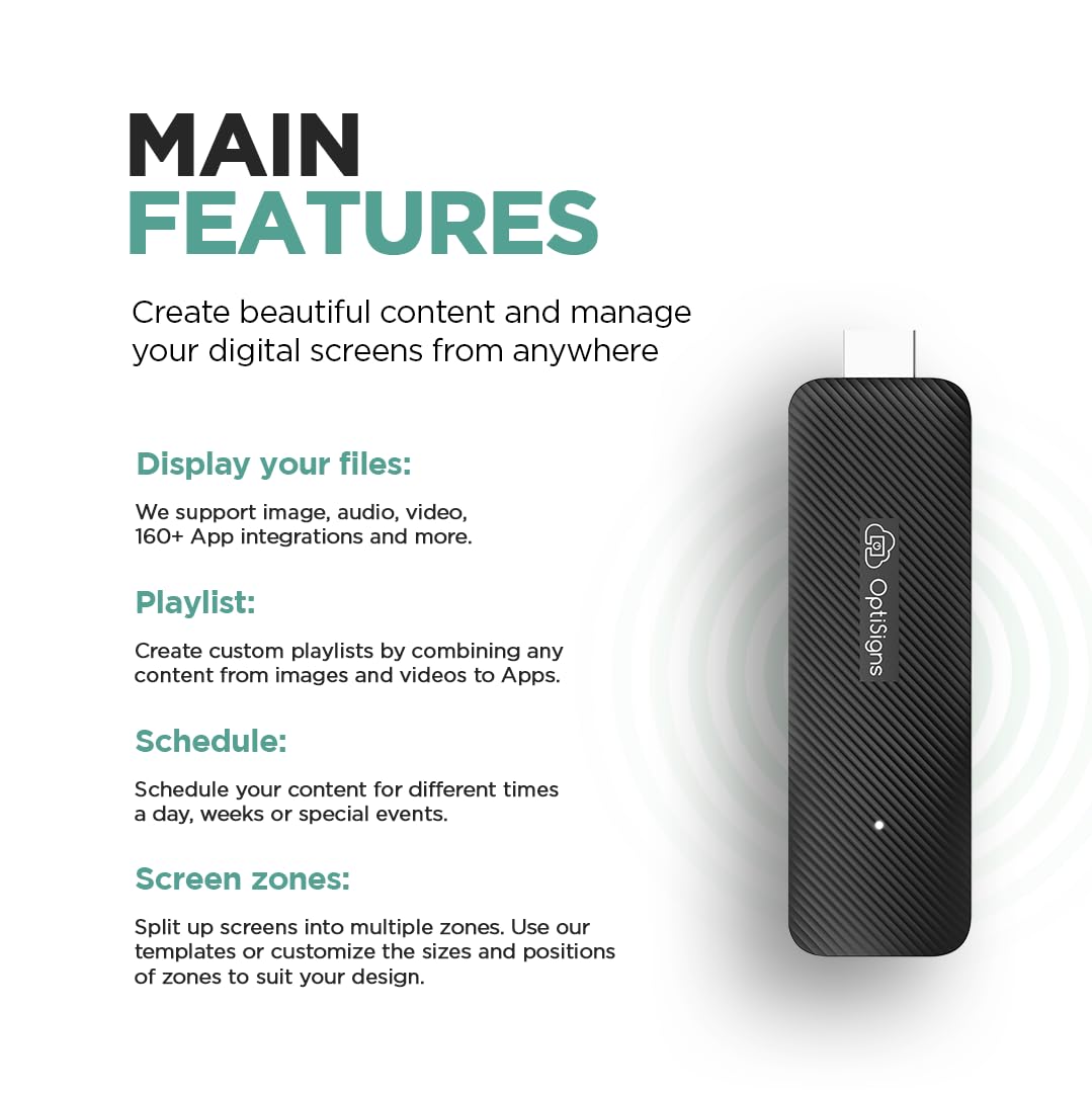 Mua OptiSigns OptiStick Digital Signage Player - Android-Based 4K UHD ...