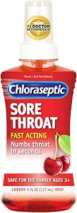 Amazon.com: Chloraseptic Sore Throat Spray, Cherry Flavor, 6 fl oz