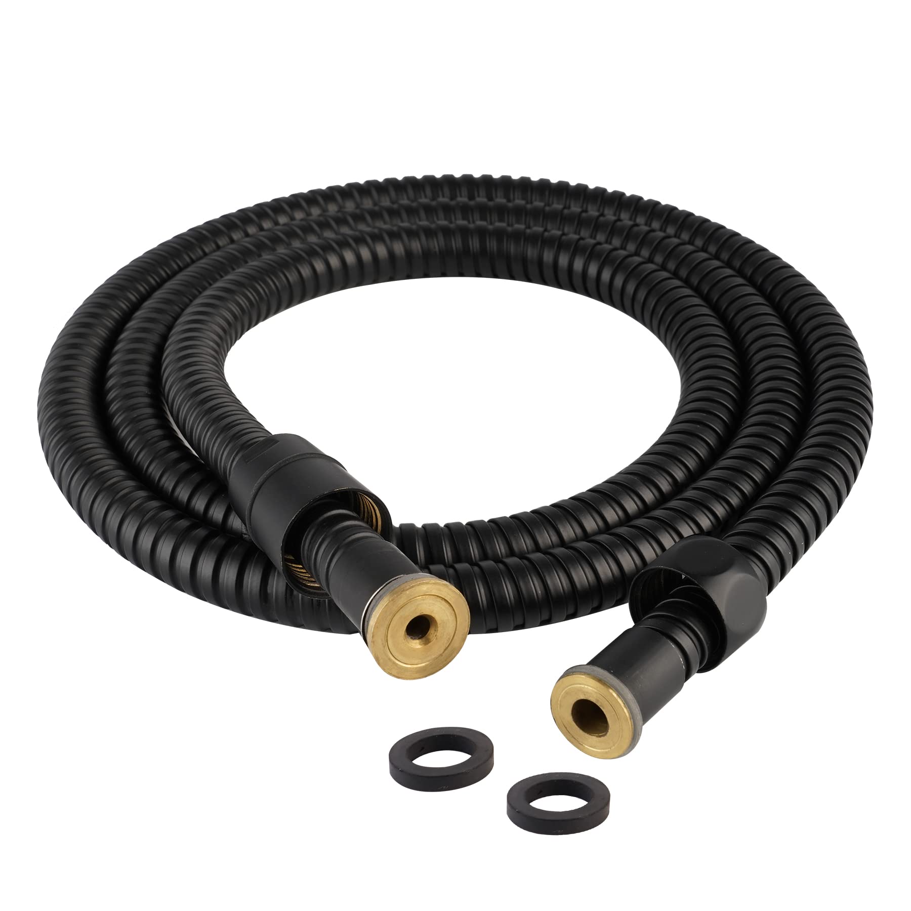 Hibbent All Metal Shower Hose, 59 Inch Stainless Steel Extra Long ...