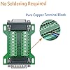 DB15 Male to Female Terminal Breakout Board, RS232 D-SUB Serial to 15pin Port Terminal Block ...