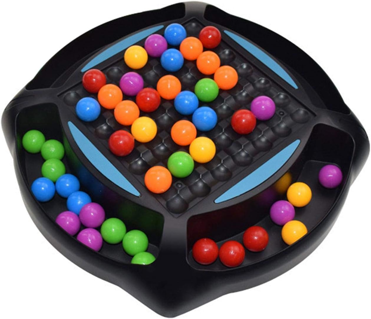 Rainbow Bead Game Regenbogenperlen-Spiel, mit 48 Stück farbigen Perlen ...