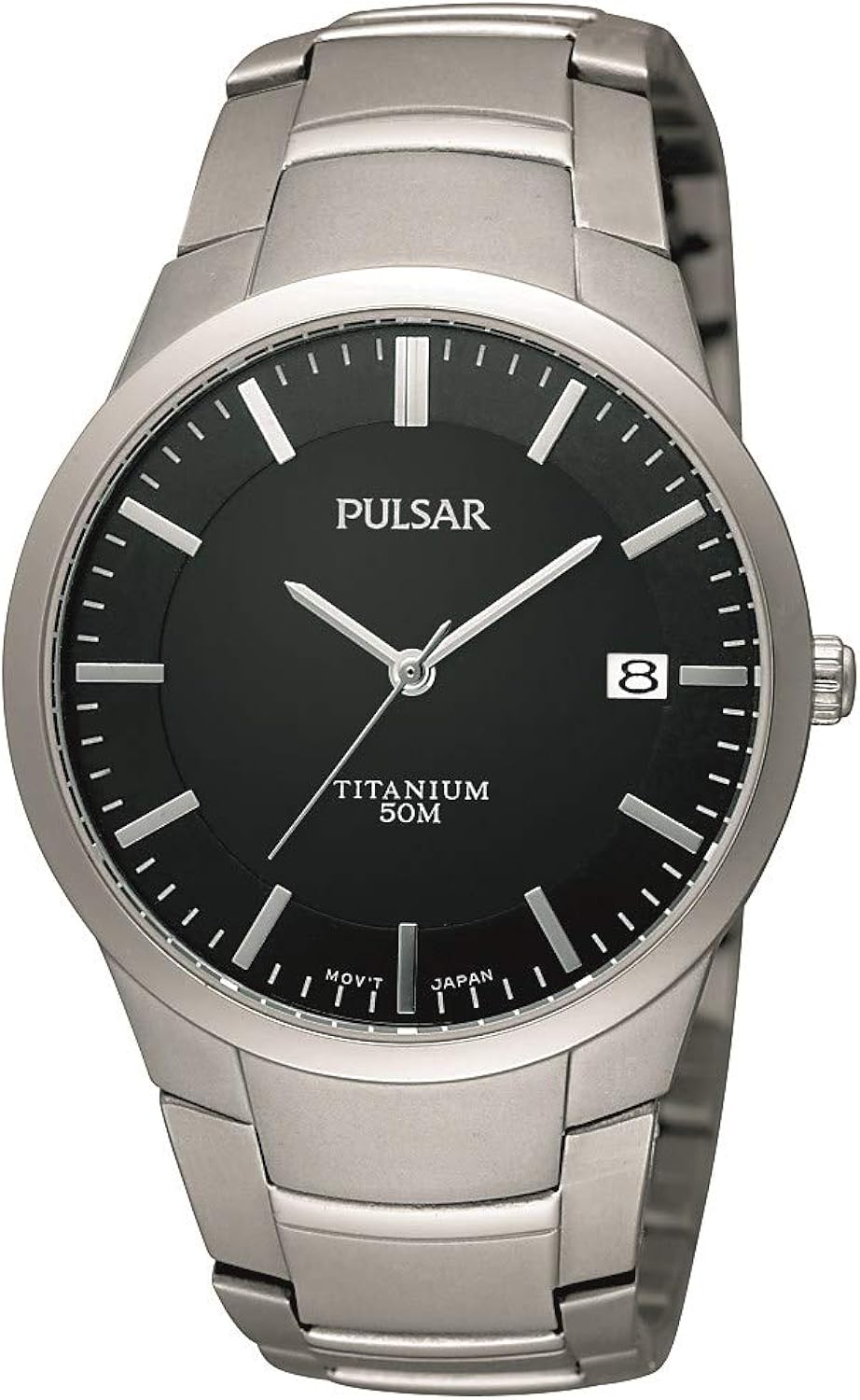 Pulsar Quarz Herren-Uhr Titan mit Metallband PS9013X1: Amazon.de: Uhren