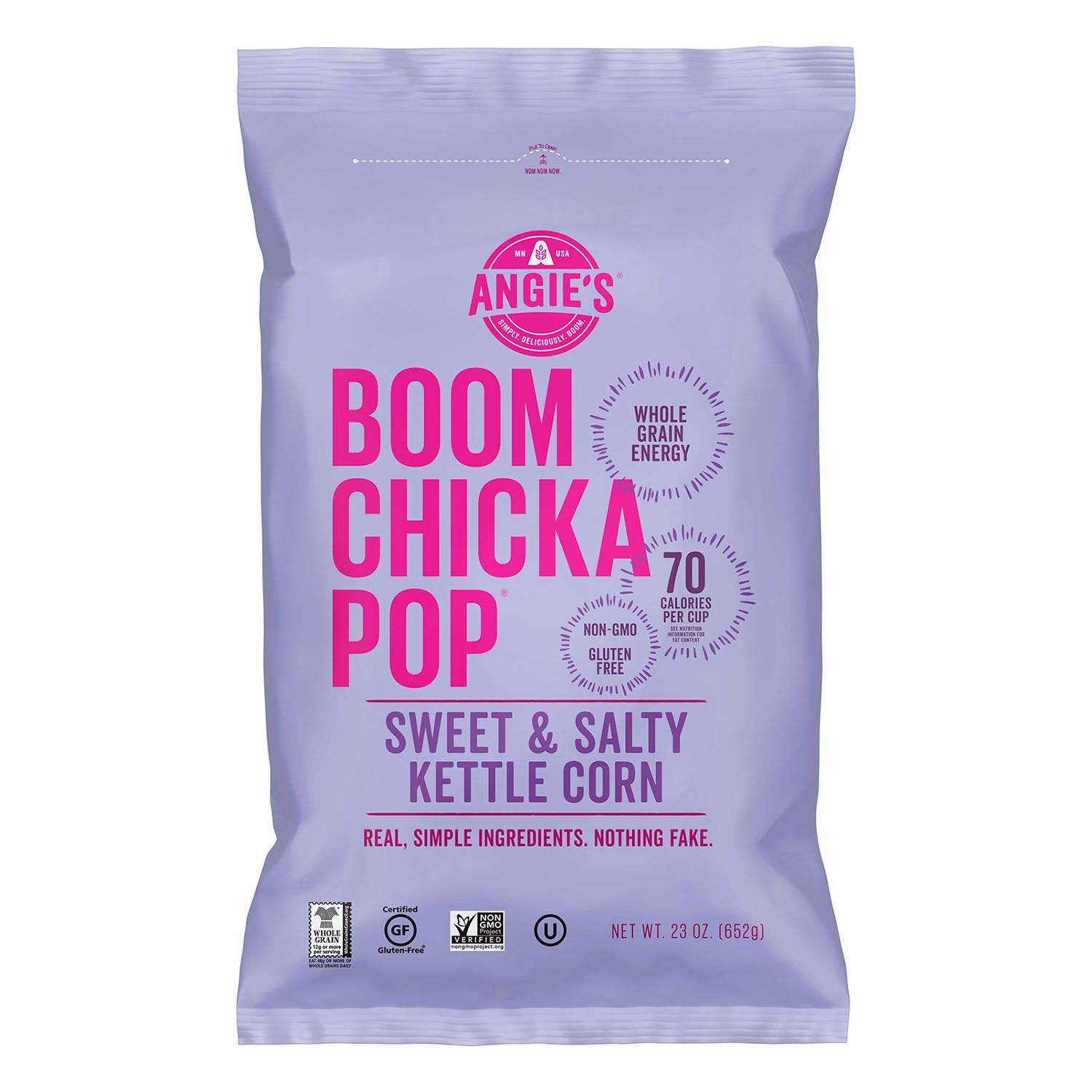 Amazon.com: Angie's Boom Chicka Pop Sweet and Salty Kettle Corn 23 oz ...