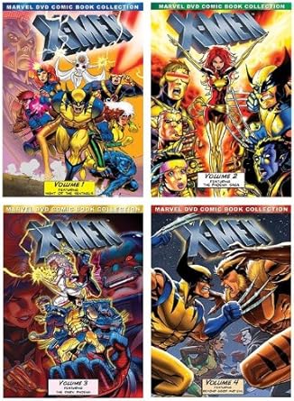 Amazon.com: X-Men: Volumes 1-4 (Marvel DVD Comic Book Collection ...