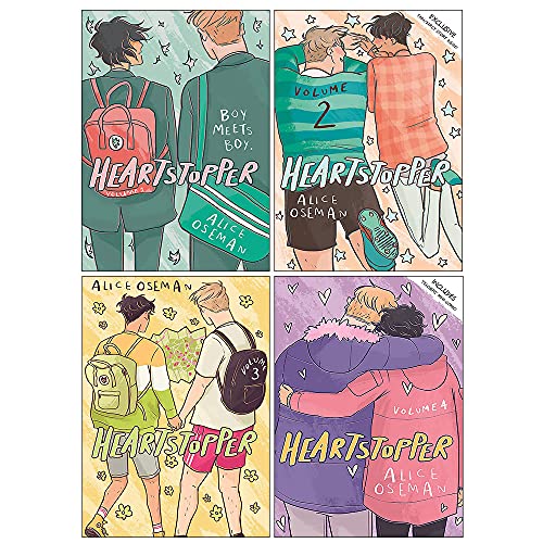 Amazon.com: Heartstopper Series Volume 1-4 Books Set By Alice Oseman ...