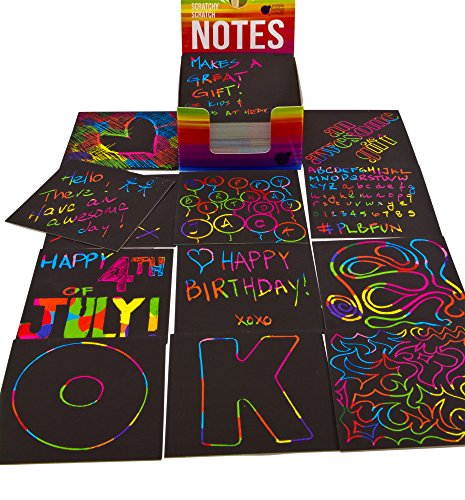 Scratch-Off-Mini-Notes-150-Sheets-of-Black-Note-Paper-with-Silver ...