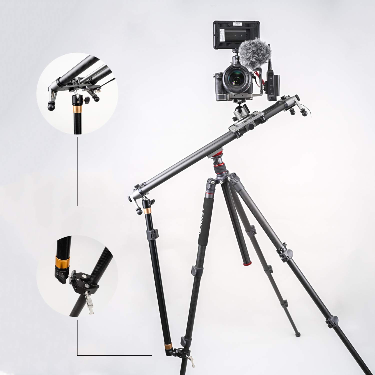 Tripod Stability Arms For Slider Camera Dolly Track Rail Increasing ...