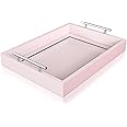 Amazon.com: Deluxe Tray for Coffee Table – Light Pink Tray Decorative ...