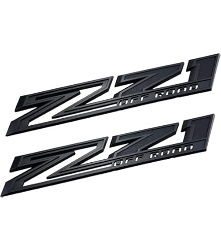 Emblem Overlay Gloss Black Z71 Fender For 2019-2021 Chevy Silverado ...