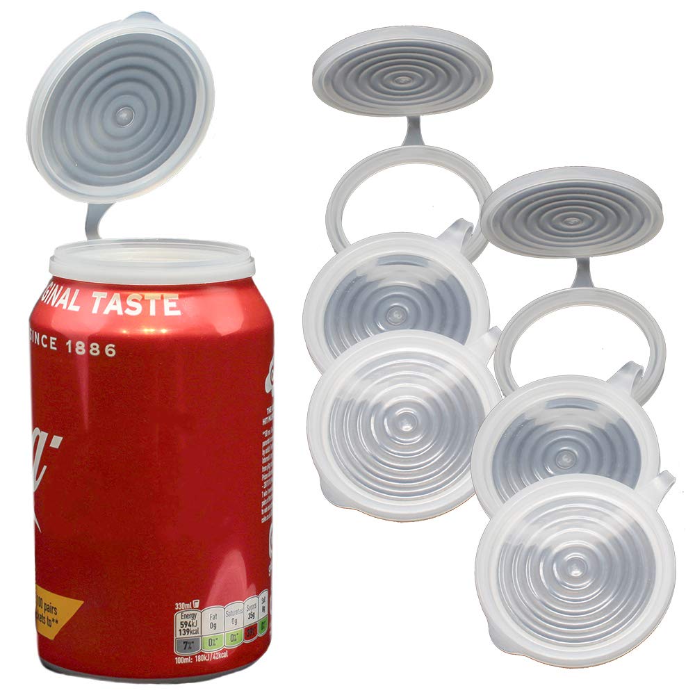 Amazon.com : Soda Can Covers 6 Pack Fizz Lids for Soda Cans, Soft ...