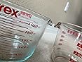 Amazon.com: Pyrex 3 Piece Glass Measuring Cup Set, Includes 1-Cup, 2 ...