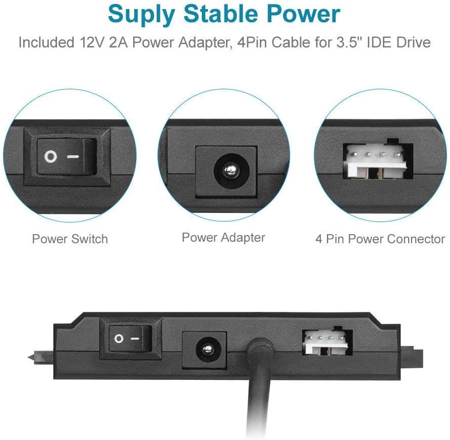 Unitek SATA/IDE to USB 3.0 Adapter and 2.5 3.5 SATA Adapter Bundle ...