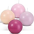 Amazon.com: 4 Pack 3 Inch Wedding Ball Pillar Candles Purple Round Ball ...