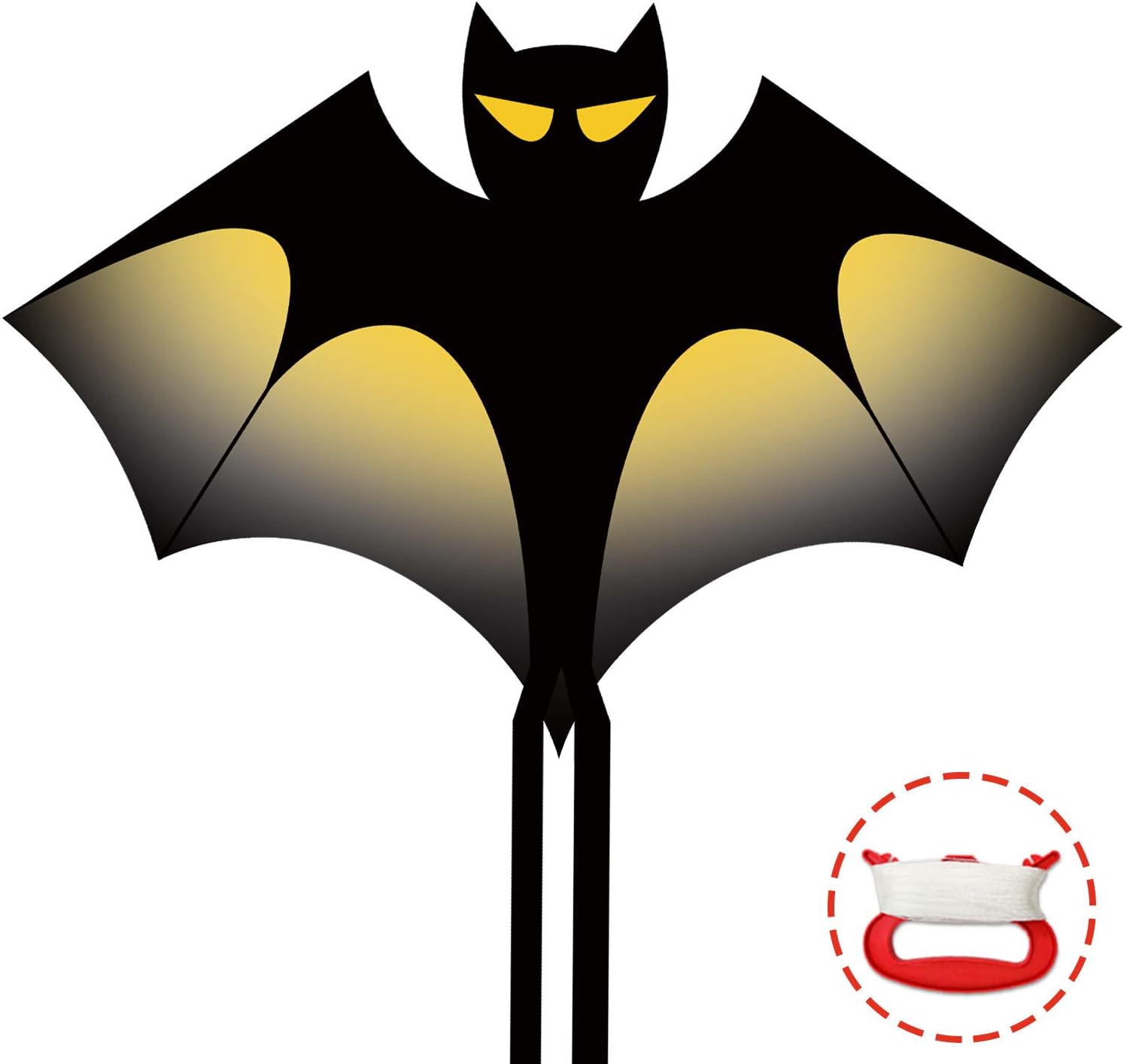 Bat Kite – Kites for Kids Adults Easy to Fly Beginners Outdoor Game ...