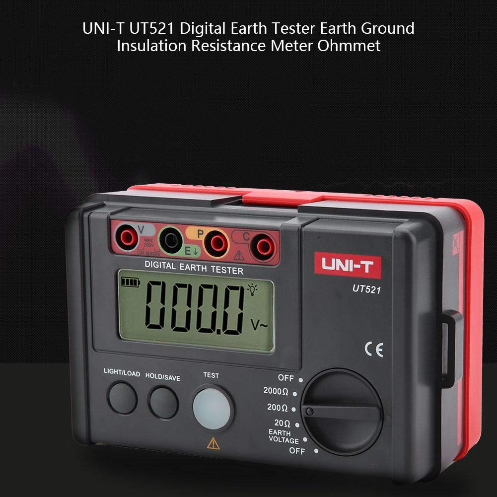 UNI-T Digital Earth Tester Earth Ground Insulation Resistance Meter ...