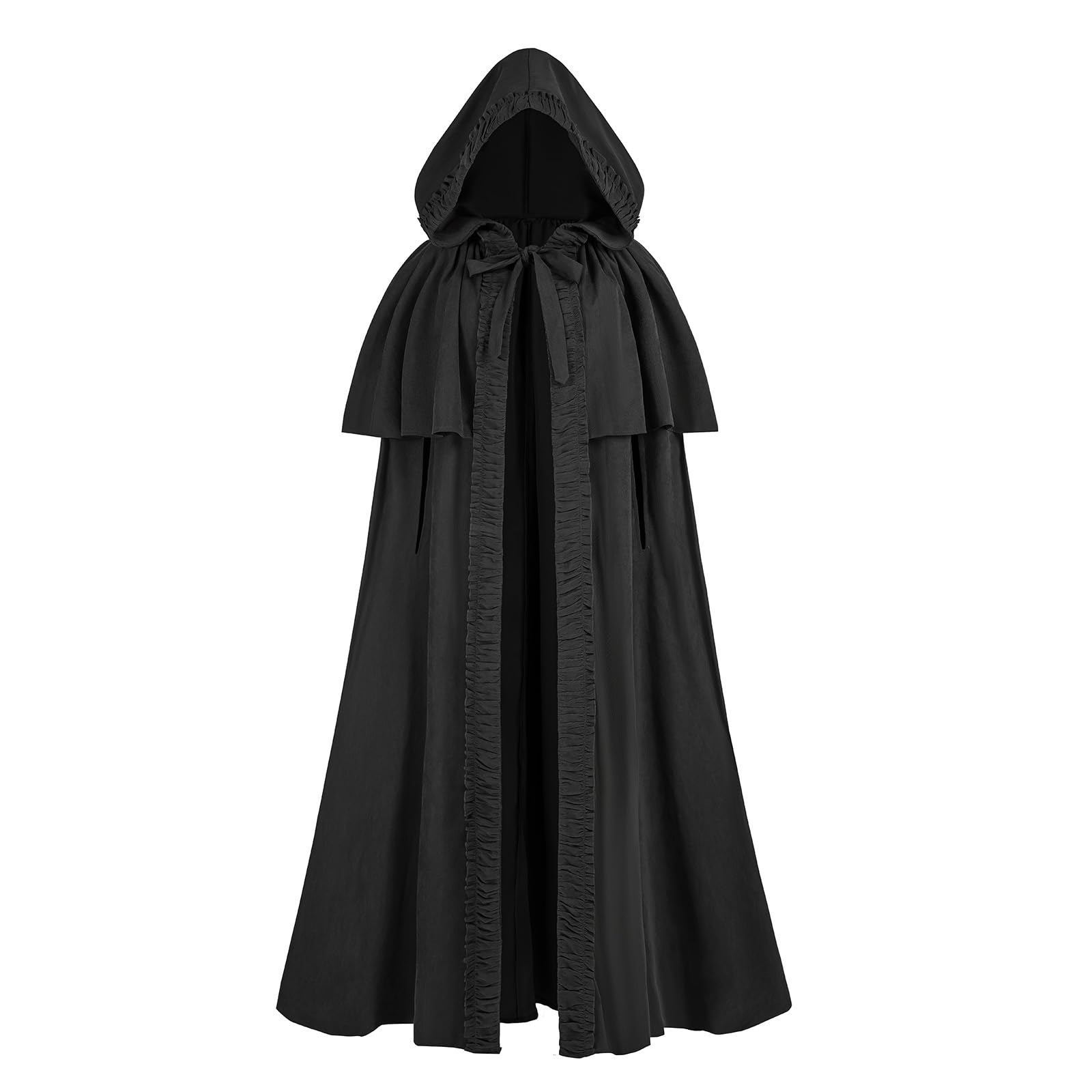 Nuoqi Renaissance Cloak with Hood Women Medieval Cloak Halloween ...