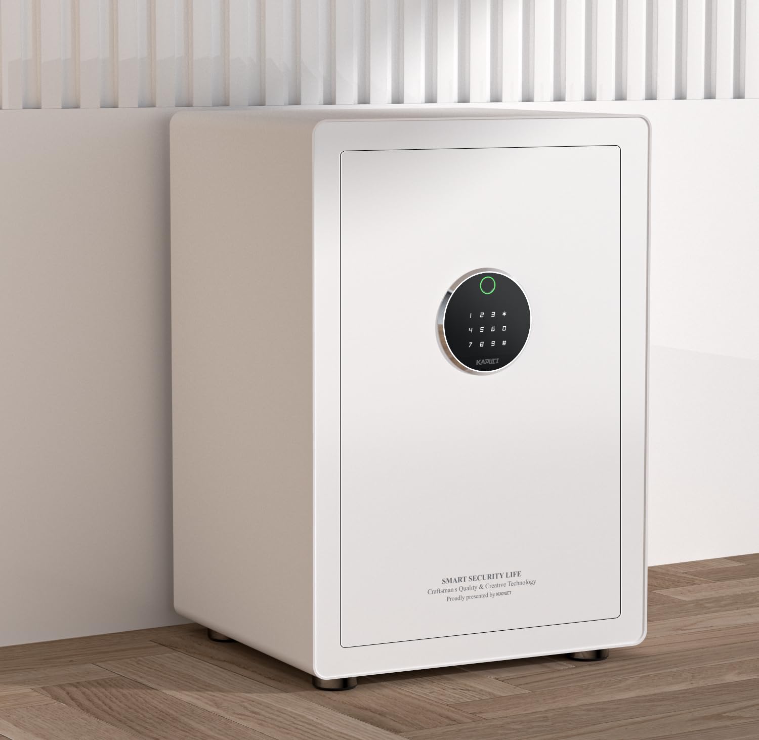 KAPUCI Modern Minimalism Design Biometric Fingerprint Touch Screen Safe ...