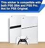 Logo Underlay Sticker for PS5 Slim for PS5 Pro Console, 2 Packs & PS ...