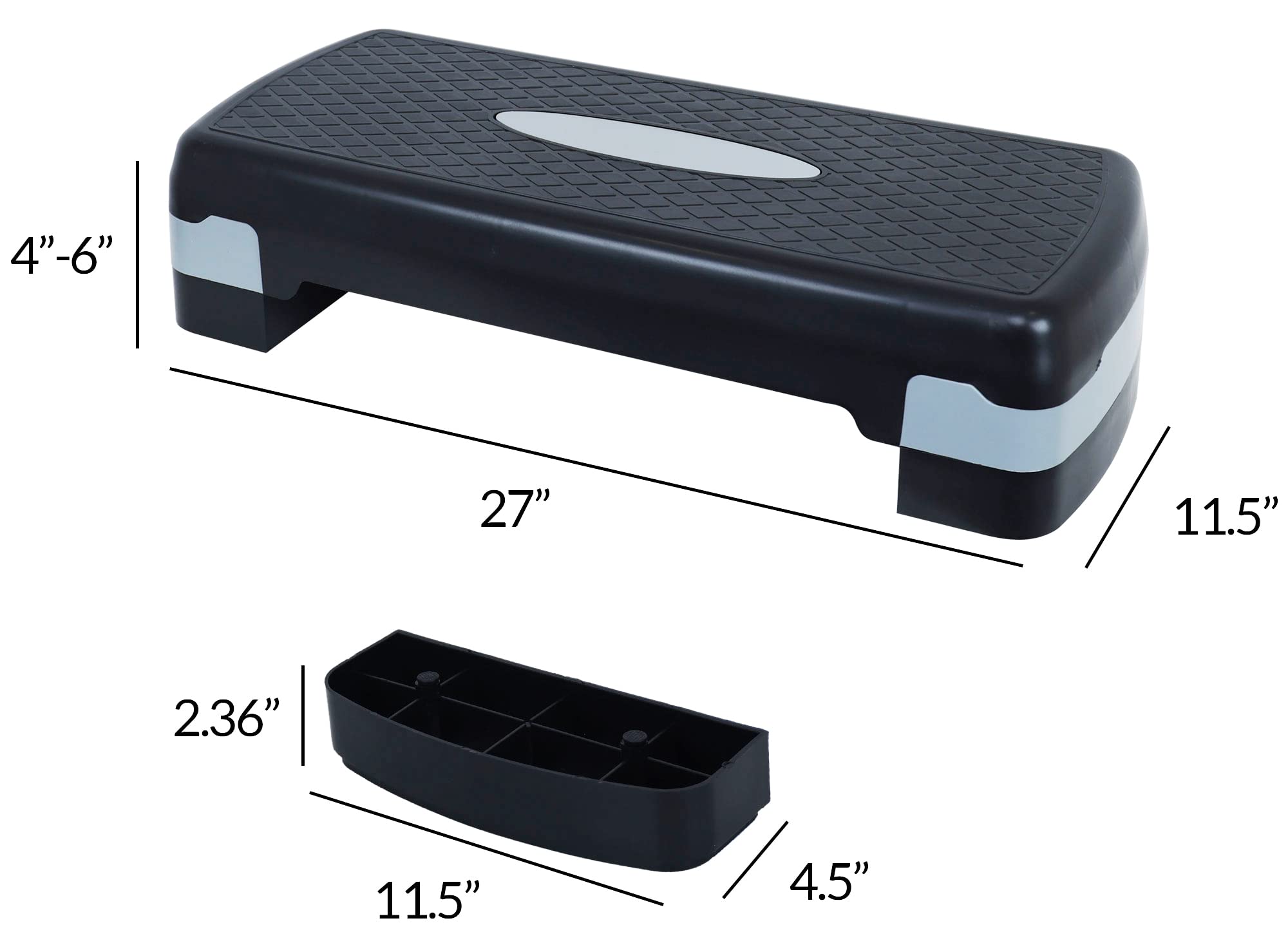 Mua Step Aerobic Platform, Exercise Step with 5 levels Adjustable ...