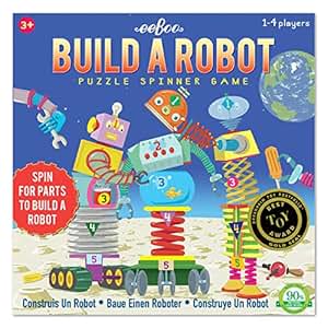 Amazon.com: eeBoo Build a Robot Spinner Game: Toys & Games
