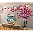 Amazon.com: 3D Tree Wall Stickers - DIY Tree and Birds Wall Decals ...