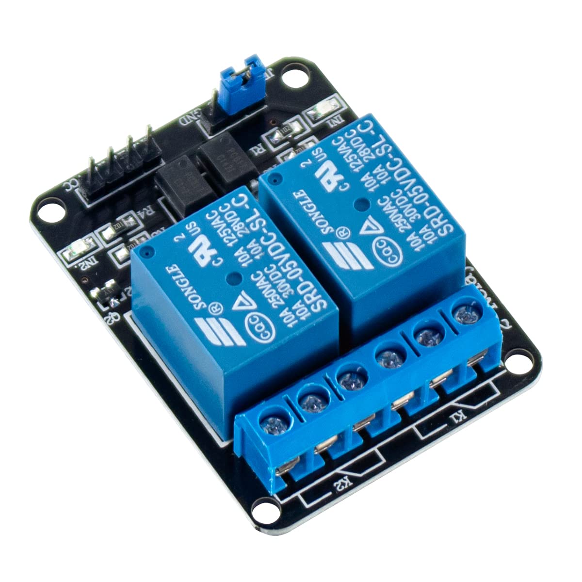 Mua 6Pack 2 Channel DC 5V Relay Module with Optocoupler Relay Board for ...