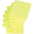 Amazon.com : Vanpad Lined Sticky Notes 3x3 Inches, Lemon Yellow Ruled ...