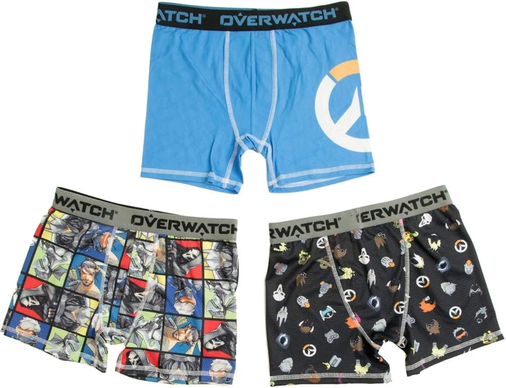 Buy Underoos Overwatch Boy's 3-Pack Moisture Wicking Athletic Boxer ...