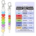 Amazon.com: 2pcs Order of Blood Draw Beads, Round/Heart Beads Order of ...