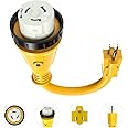 Amazon.com: Kohree 50 Amp to 15 Amp 110V RV Adapter Plug, 15 Amp Male to 50 Amp Female RV Power ...