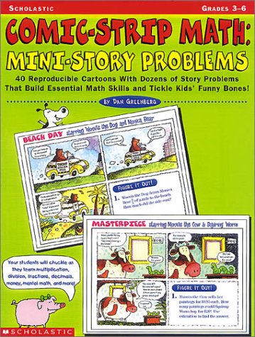 Comic-Strip Math: Mini-Story Problems: 40 Reproducible Cartoons with ...