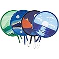 Amazon.com: 4 Styles Landscape Round Foldable Hand Fan Japanese ...