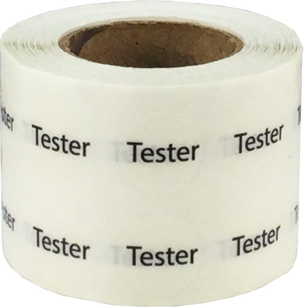 Clear Tester Stickers, 13 mm 1/2 Inch Dot Labels 1000 Pack – BigaMart